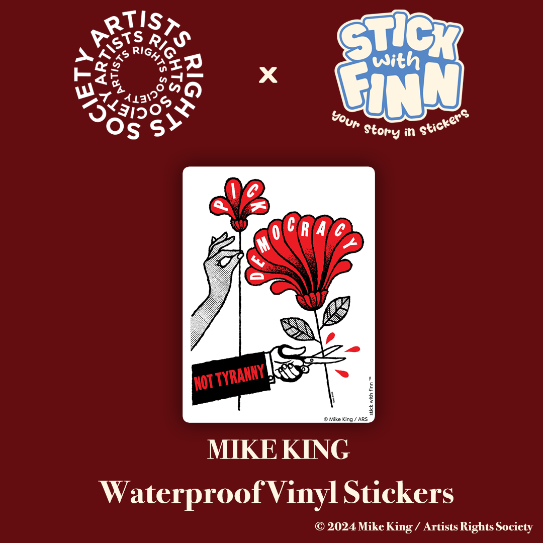 Artists Rights Society - Mike King Stickers
